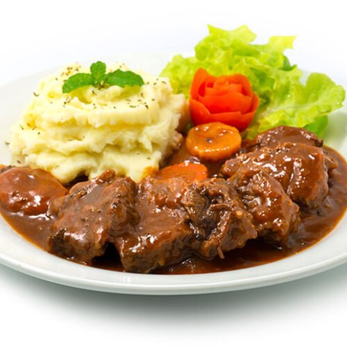 Wine Kebab with Mashed Potatoes - Traditional Recipes from the Balkans
